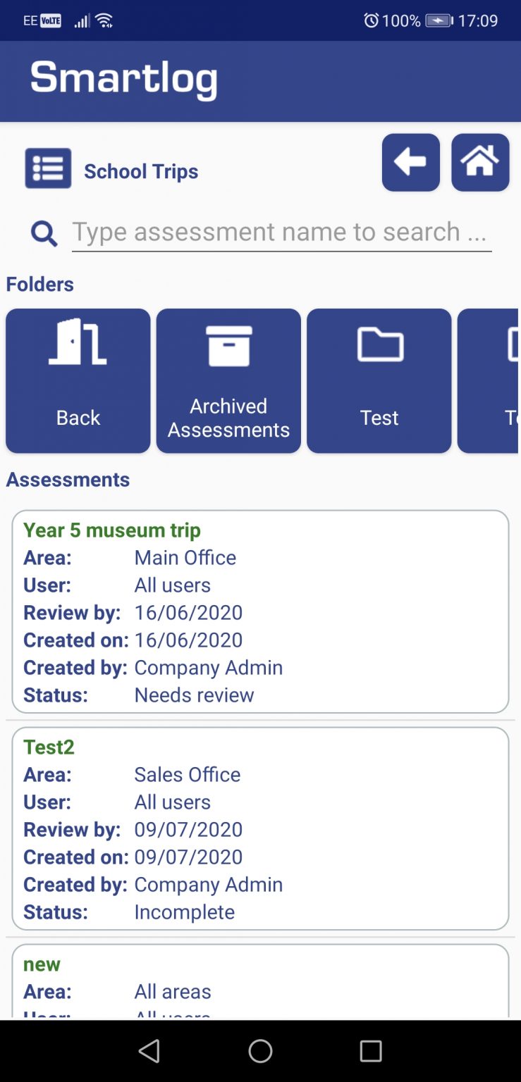 Smartlog® App – Health & Safety Compliance Software