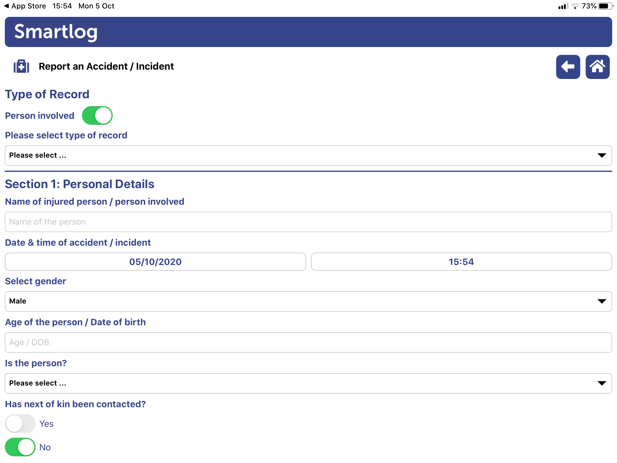 Health & Safety App | Smartlog®